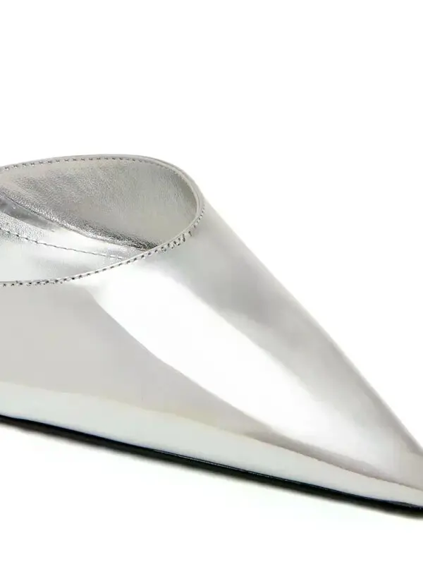Schutz Elise Metallic Ankle-strap Pumps
