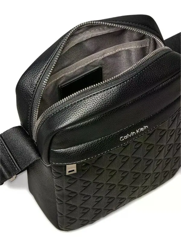 Calvin Klein Monogram Embossed Shoulder Bag