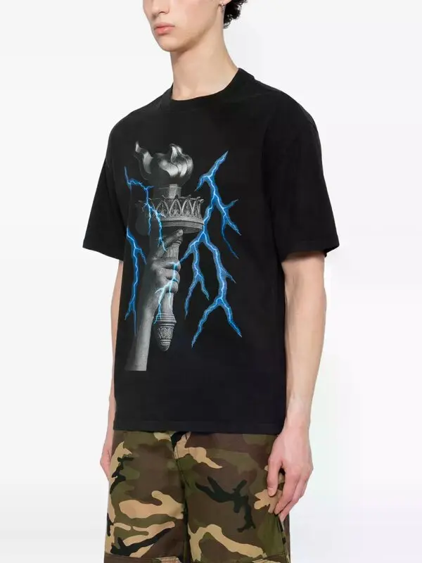 MELT Graphic-print T-shirt - Black