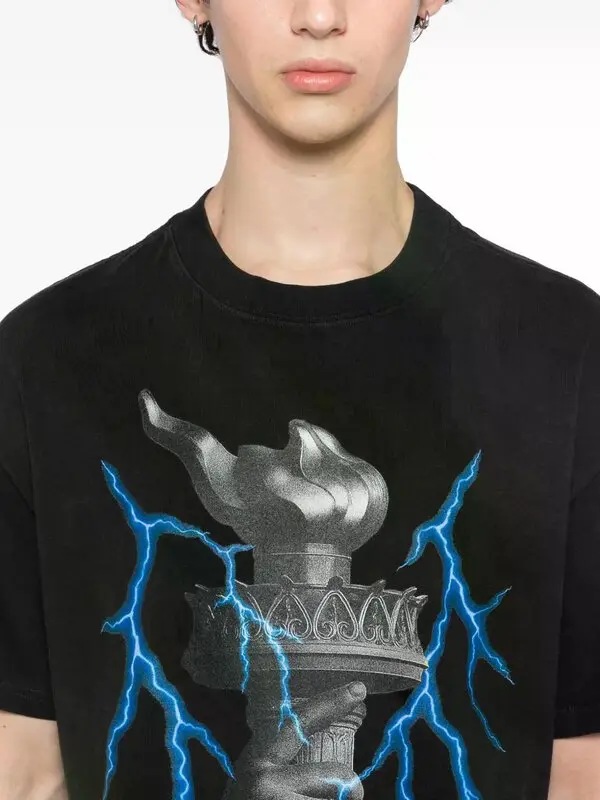 MELT Graphic-print T-shirt - Black