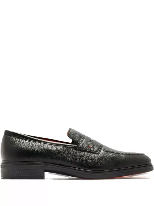 Santoni Leather Loafers