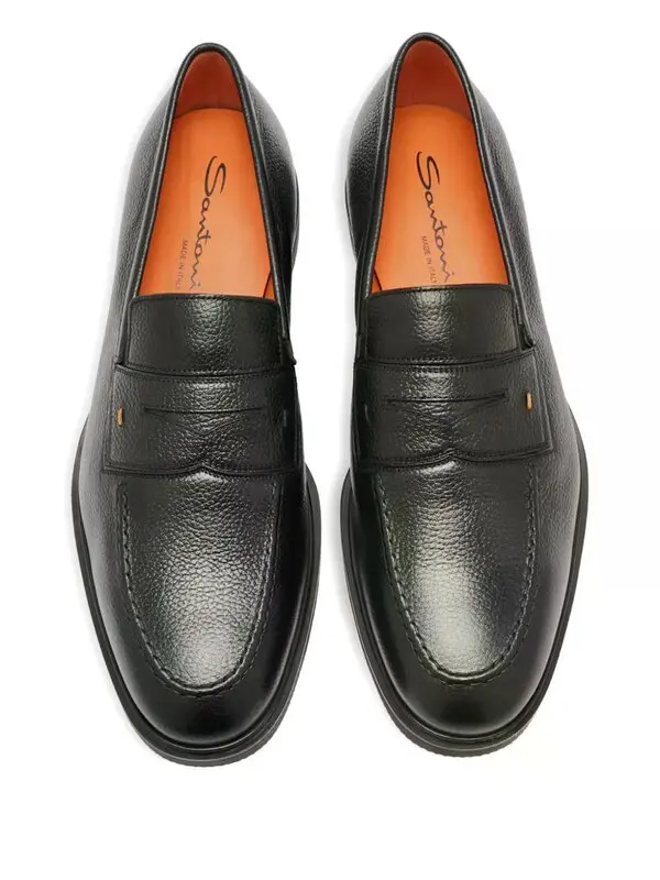 Santoni Leather Loafers