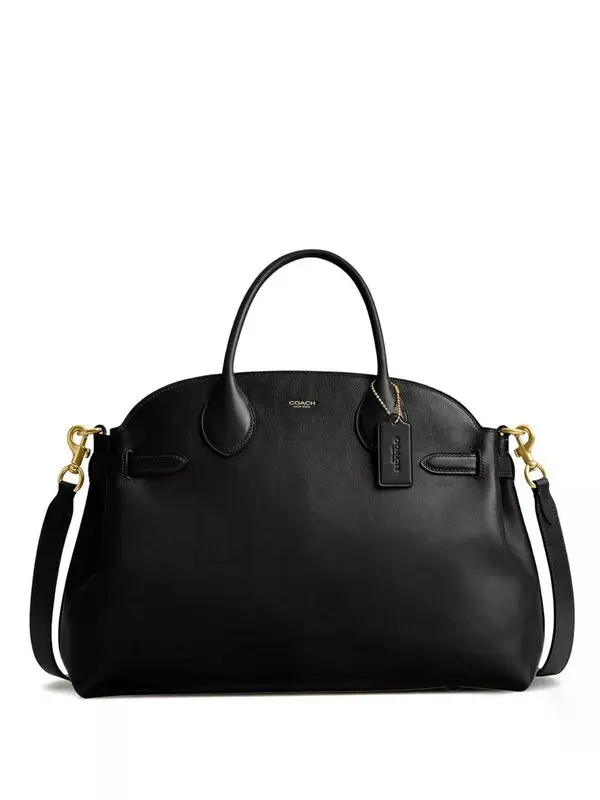 COACH Empire Leather Carryall Tote Bag - Black