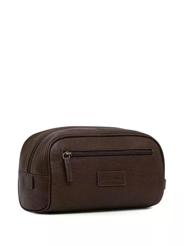 Barbour Leather Wash Bag