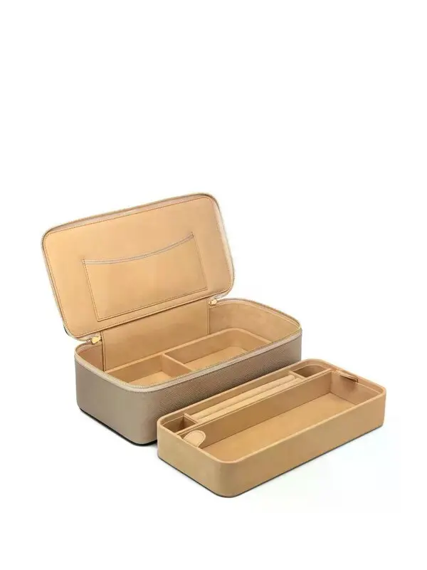 Smythson Panama Zip Jewellery Case - Neutrals