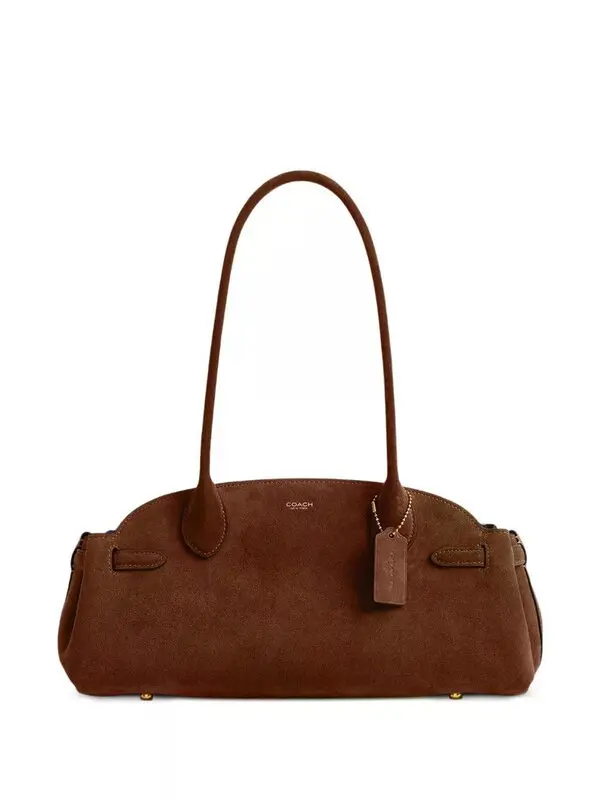 COACH Empire Carryall Suede Shoulder Bag