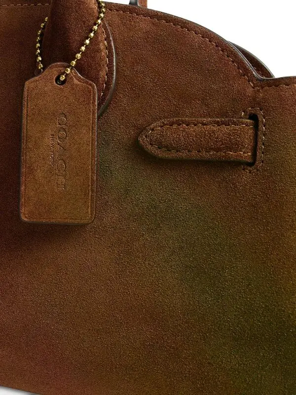 COACH Empire Carryall Suede Shoulder Bag