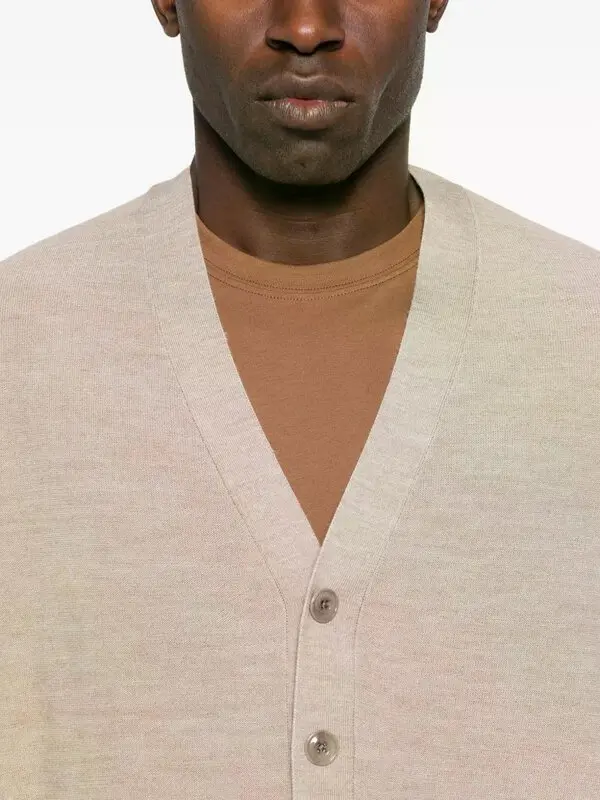 LEMAIRE Button-front Cardigan - Neutrals