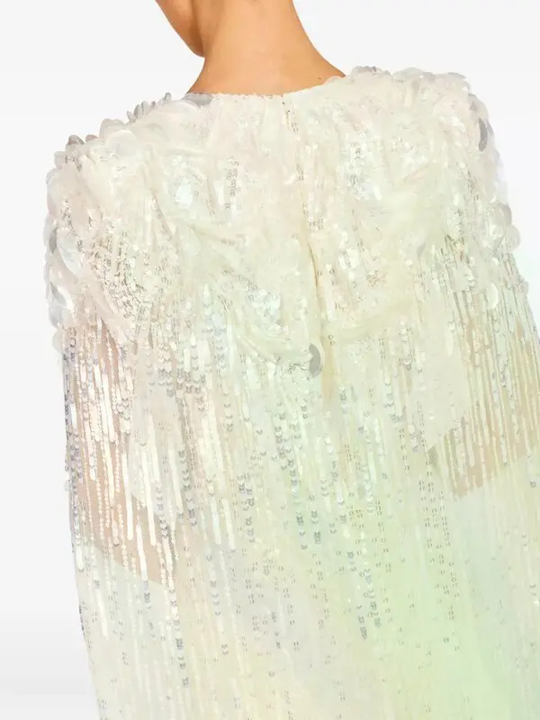Jenny Packham Sequin-embellished Maxi Dress - White