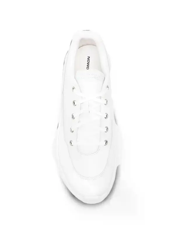 Comme Des Garçons Leather Platform Sneakers - White