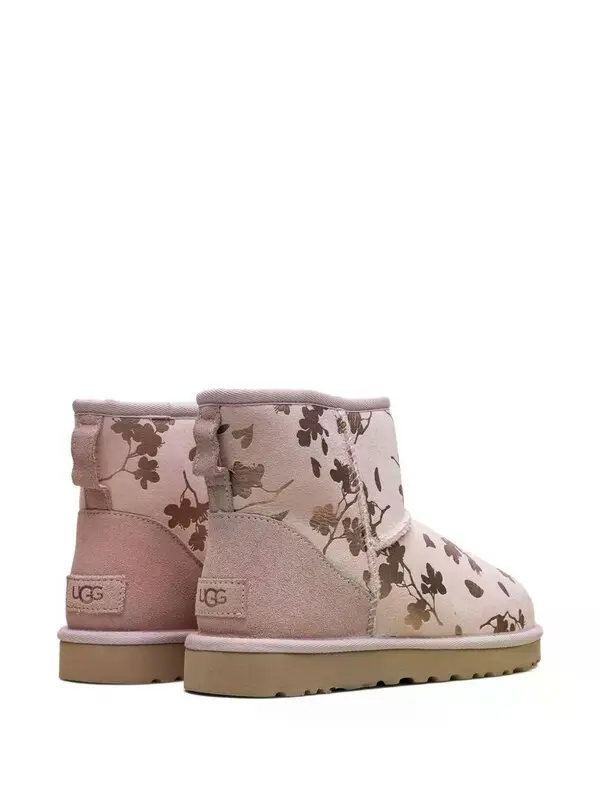 UGG Floral Foil Mini Boots