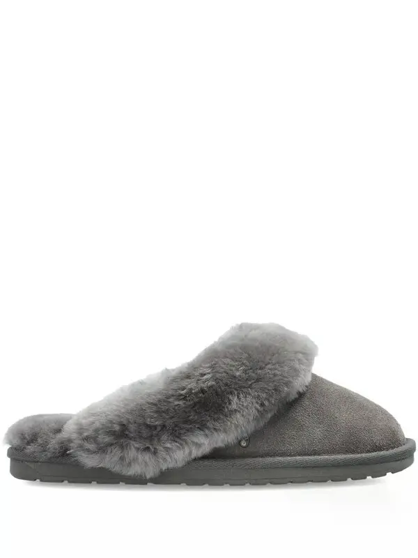 EMU AUSTRALIA Jolie Fur Trim Slippers - Grey