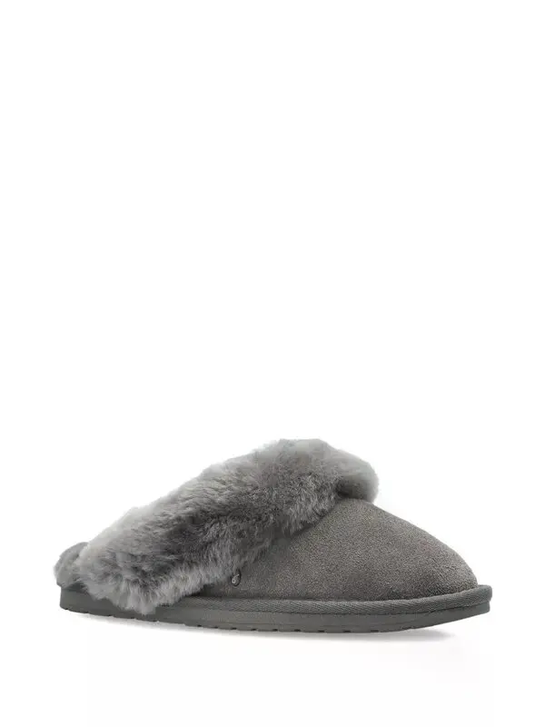 EMU AUSTRALIA Jolie Fur Trim Slippers - Grey