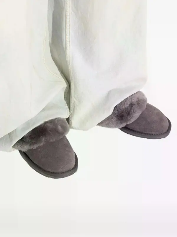 EMU AUSTRALIA Jolie Fur Trim Slippers - Grey