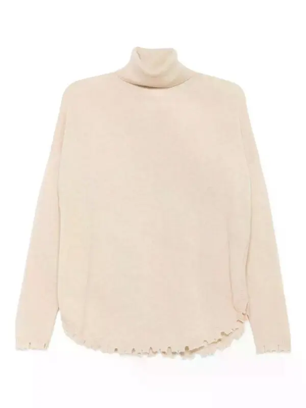KUJTEN Mavis Frayed Sweater