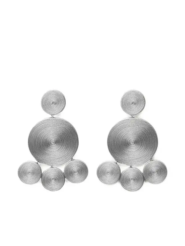 SIMONMILLER Deco Circle Earrings - Silver