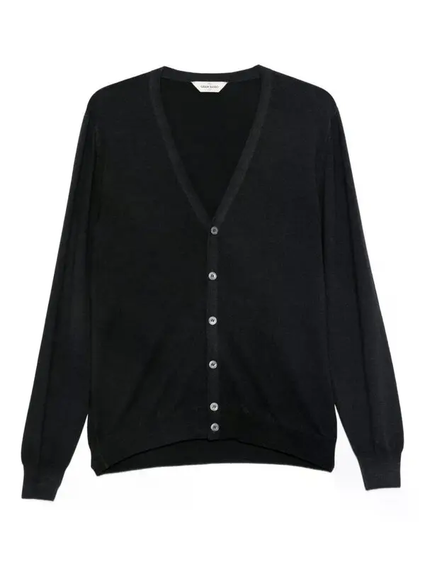 GRAN SASSO V-neck Button Cardigan - Grey