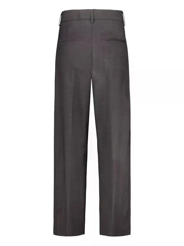 DRHOPE Pressed-crease Wool Trousers