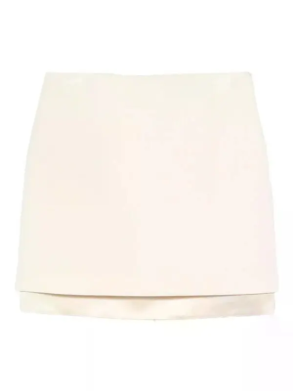 JIL SANDER Layered Mini Skirt - Neutrals