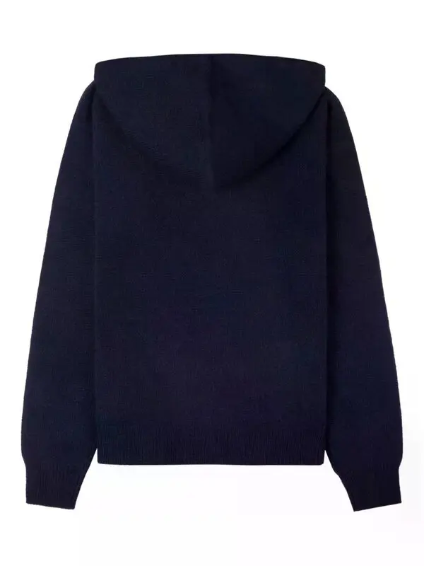 SPORTY & RICH Zip-up Hoodie - Blue