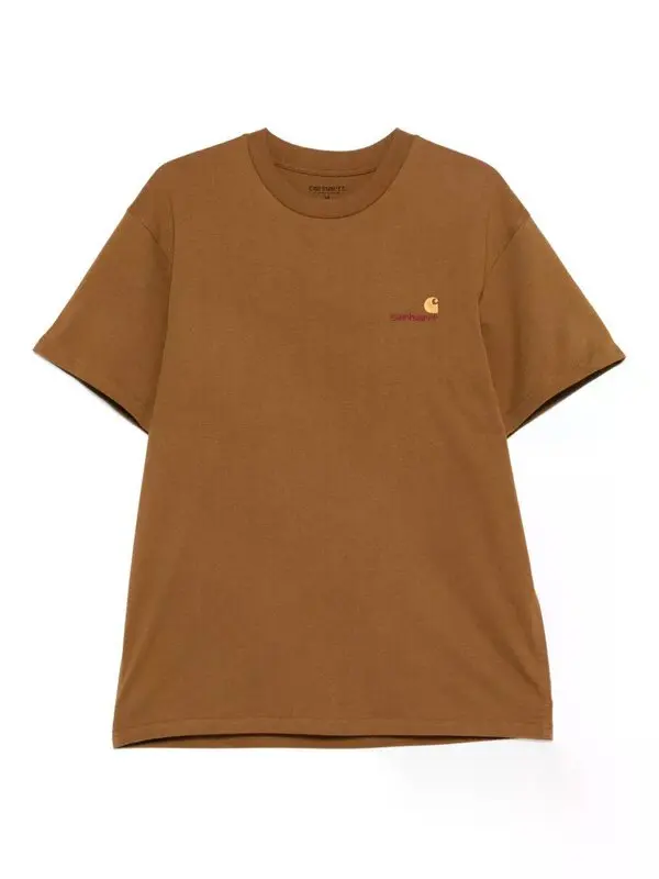 Carhartt Work In Progress American Script T-shirt - Brown