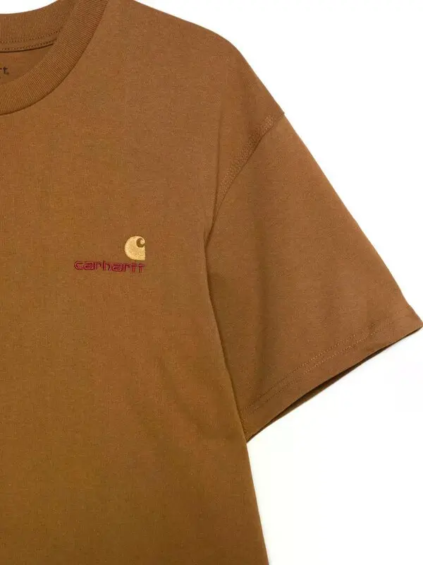 Carhartt Work In Progress American Script T-shirt - Brown