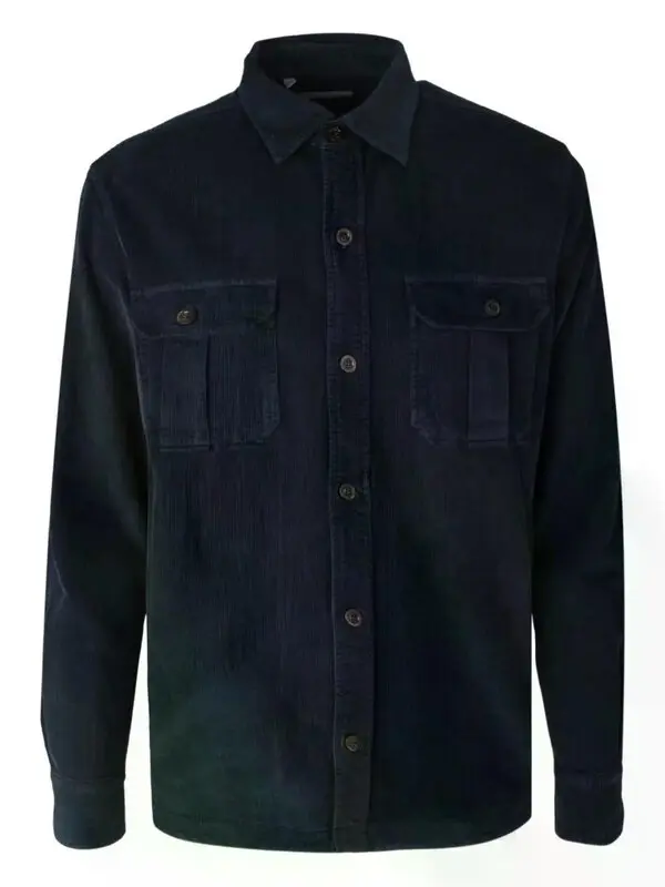 Boglioli Corduroy Pocket Shirt Jacket - Blue