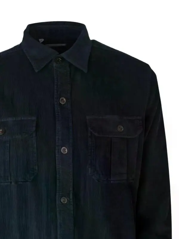 Boglioli Corduroy Pocket Shirt Jacket - Blue