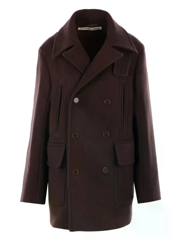 META CAMPANIA COLLECTIVE Double-breasted Pocket Coat