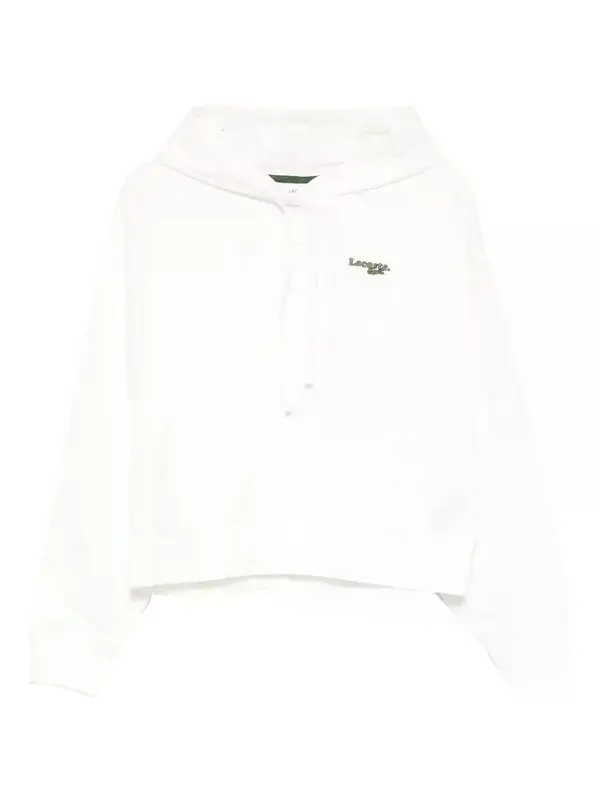 Lacoste Hooded Sweater - White