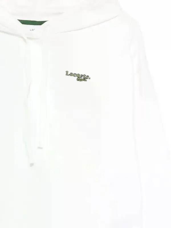 Lacoste Hooded Sweater - White