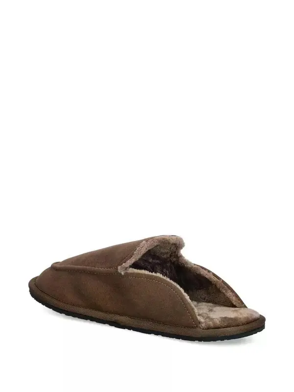 BOSS Microfibre Slip-on Slippers With Rubber Sole