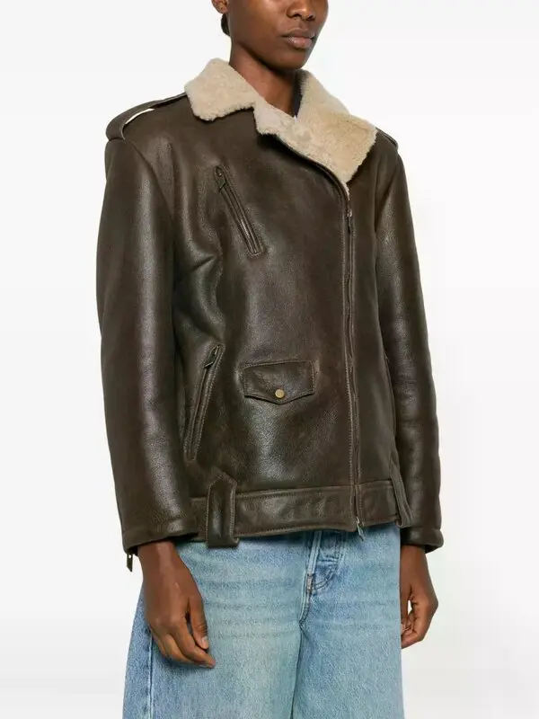 SALVATORE SANTORO Leather Zip-up Jacket