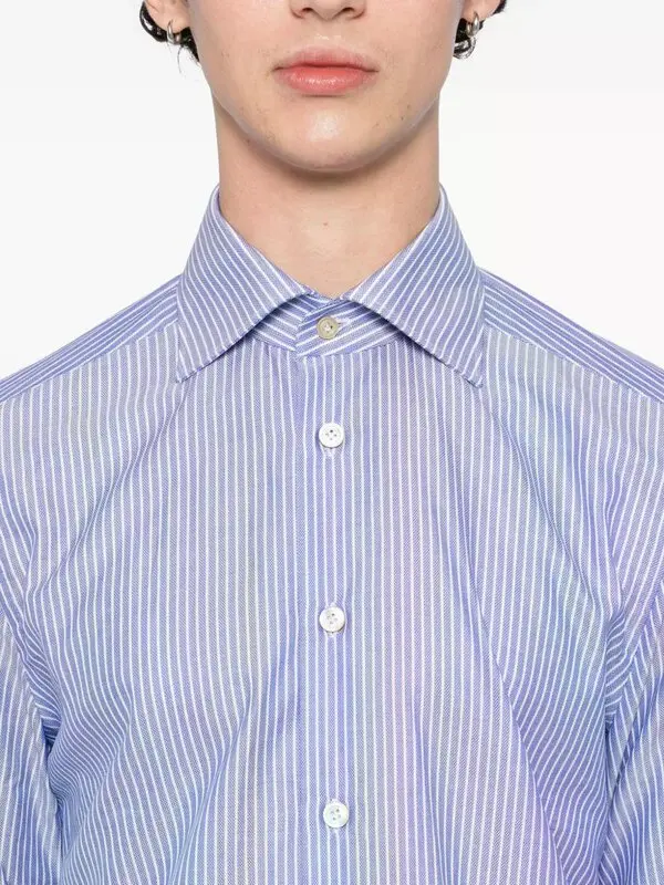 Kiton Stripe-printed Shirt