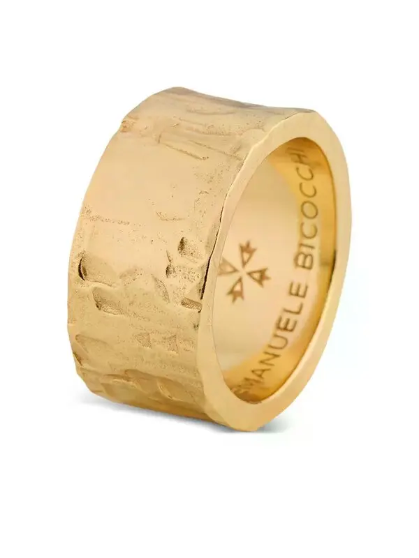 Emanuele Bicocchi Hammered Band Ring - Gold