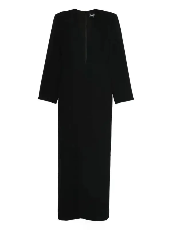 Solace London Deacon Long-sleeve Maxi Dress - Black