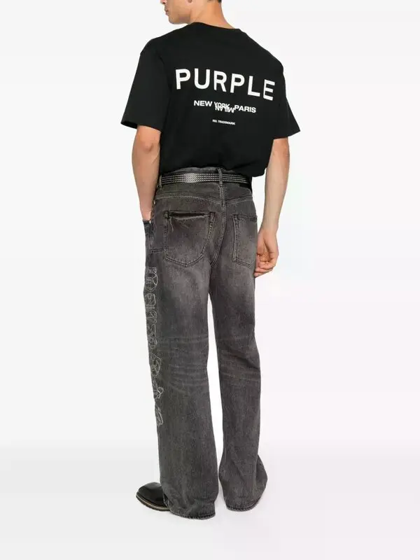 PURPLE BRAND Logo T-shirt - Black