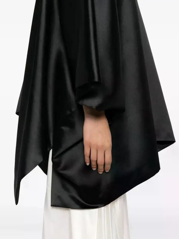 THE ROW V-neck Asymmetric Top - Black