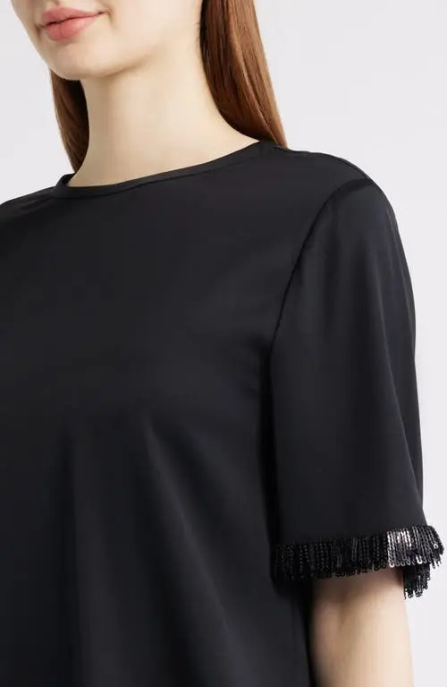 Kobi Halperin Sequin Trim Silk Top