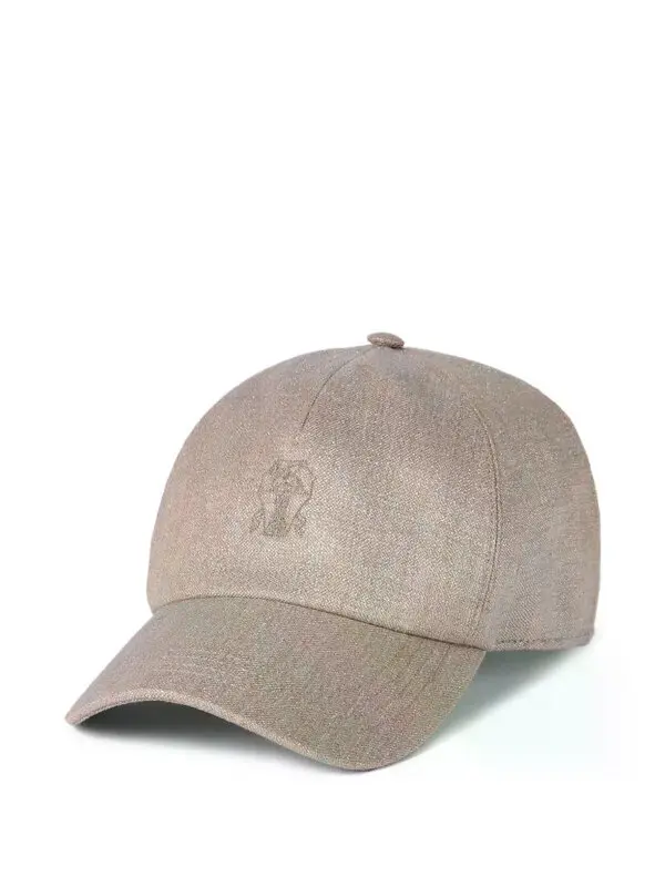 Brunello Cucinelli Logo Baseball Cap - Neutrals