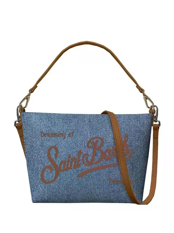 MC2 SAINT BARTH Denim Shoulder Bag With Logo