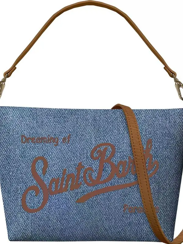 MC2 SAINT BARTH Denim Shoulder Bag With Logo