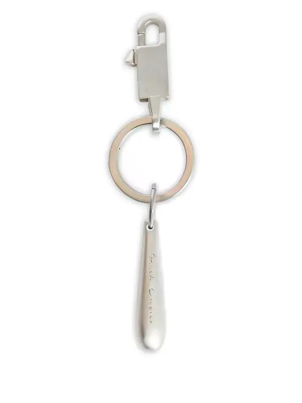 Rick Owens Teardrop Keyring - Silver