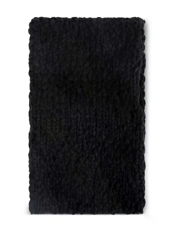 Yohji Yamamoto Hand-woven Knit Snood - Black