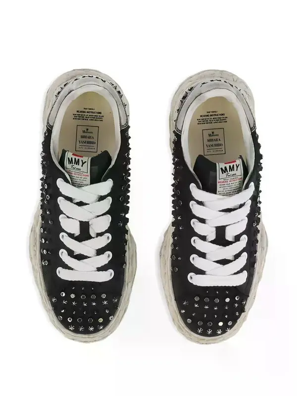 Mihara Yasuhiro Charles Studded Sneakers - Black