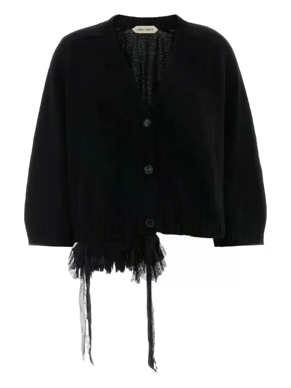 Alberta Ferretti Ruffled Cardigan