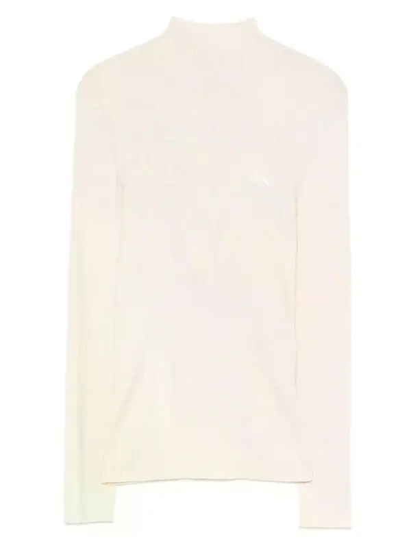Maison Kitsuné Ribbed Mock-neck Top
