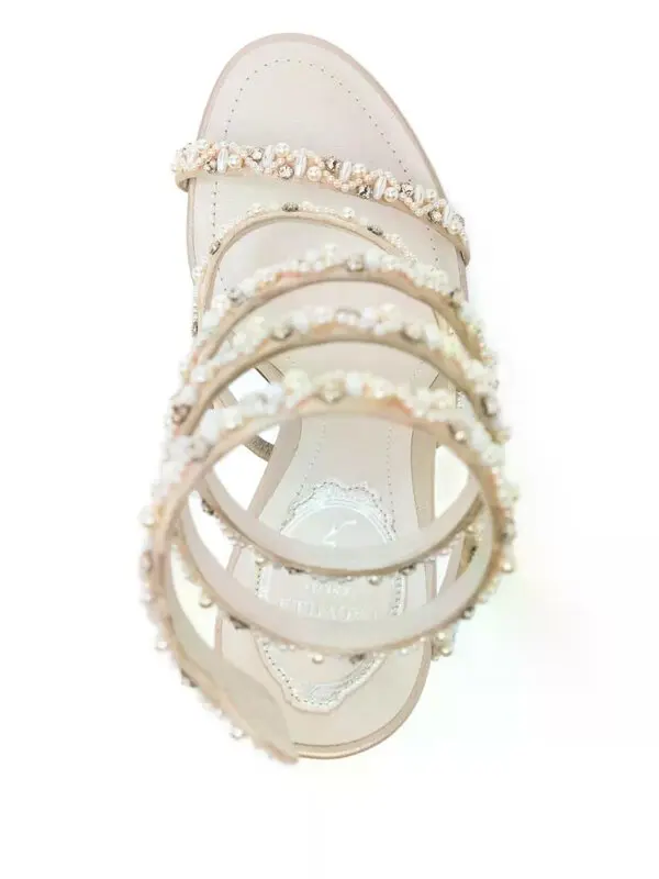 Rene Caovilla 100mm Chandelier Embellished Sandals
