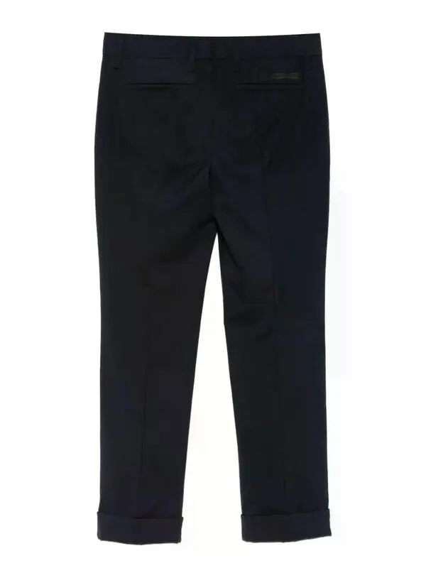 Prada Concealed-fastening Trousers - Blue