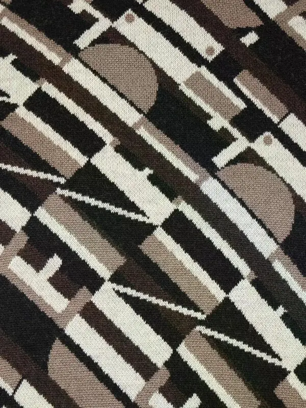 Fendi Patterned Crew-neck Sweater - Brown